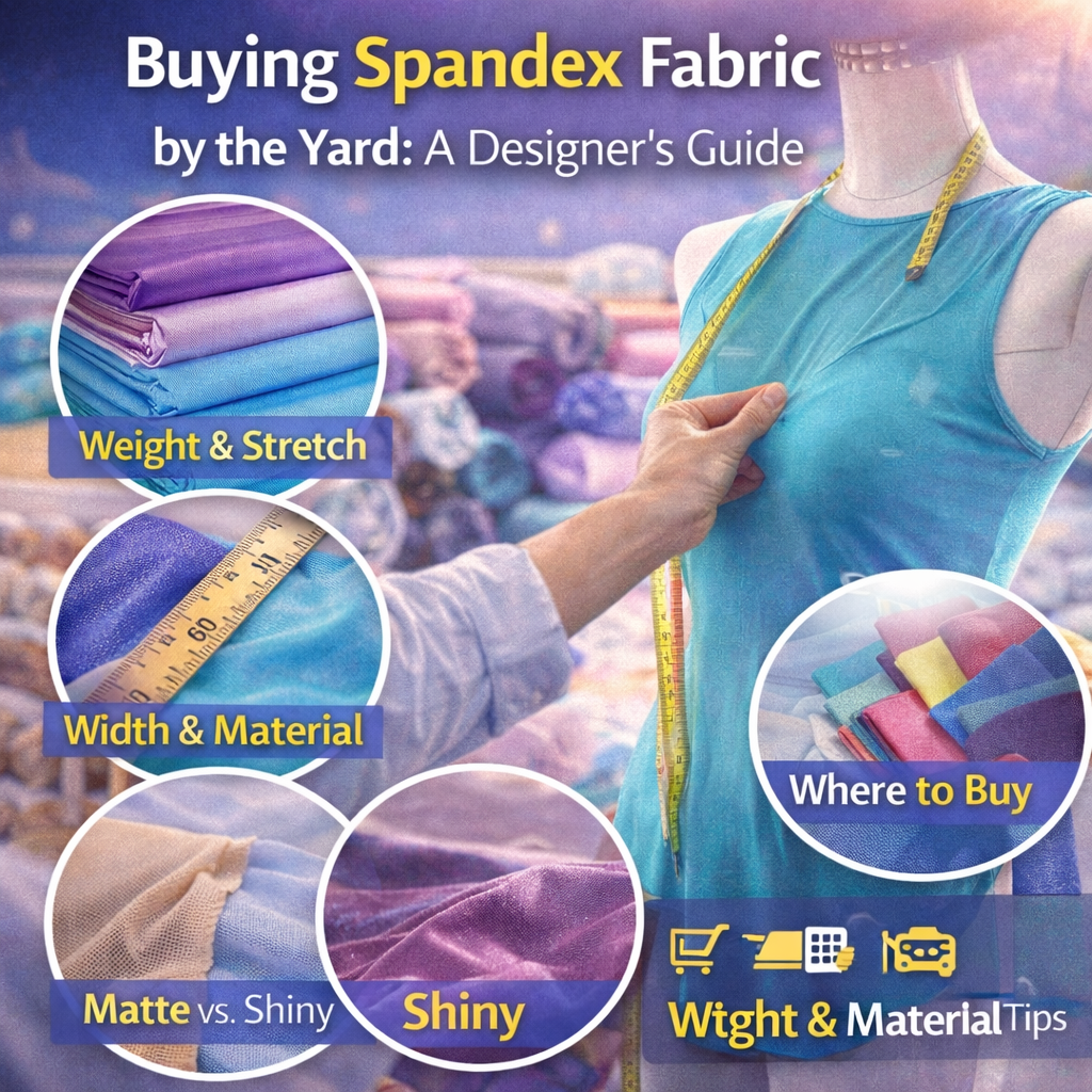 Buying Spandex Fabric by the Yard: Designer Guide to GSM, Stretch & Fi ...
