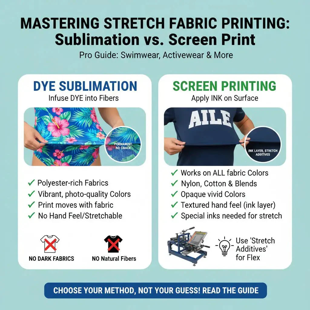 Sublimation vs Screen Printing on Spandex – Key Differences – Spandexbyyard