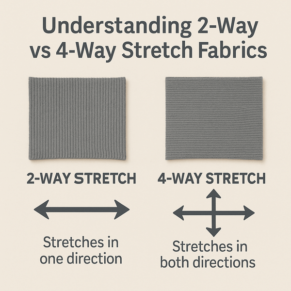 Understanding 2-Way vs 4-Way Stretch Fabrics – Spandexbyyard