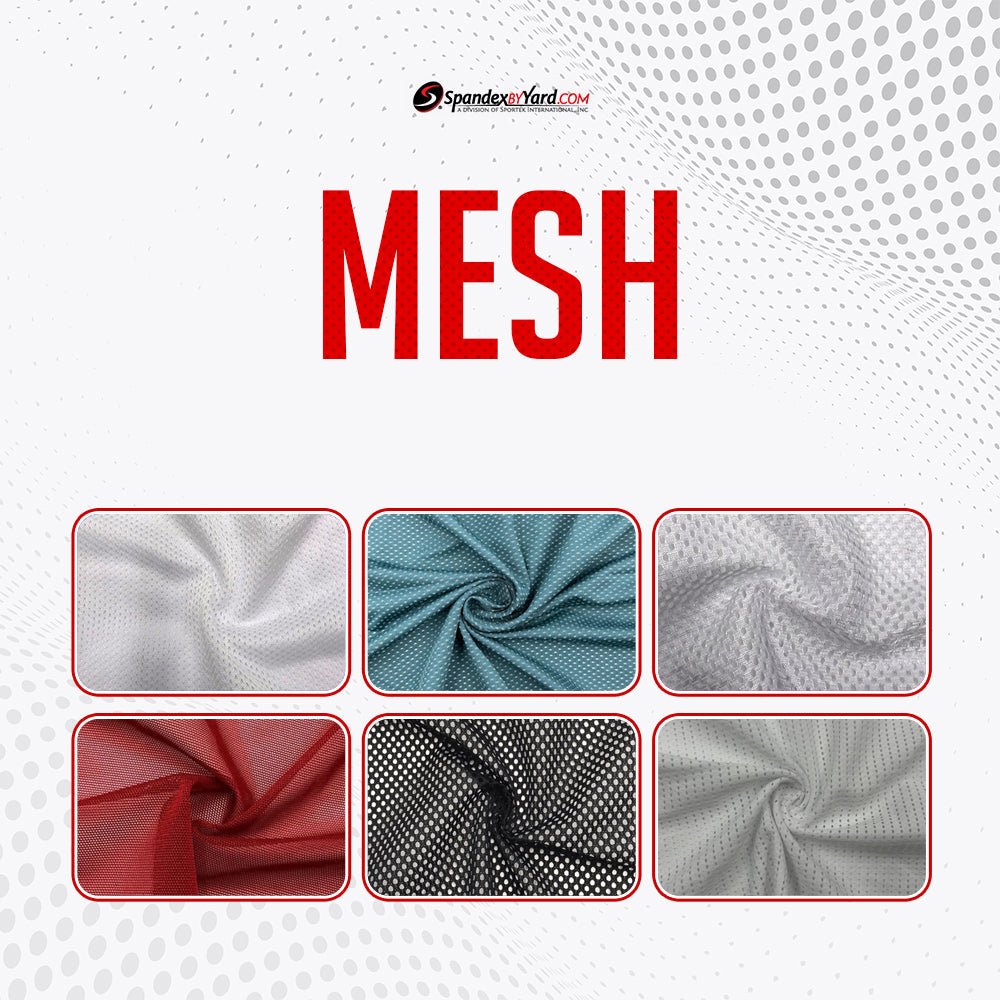 Mesh Fabric by the Yard | Breathable Stretch Mesh for Activewear ...